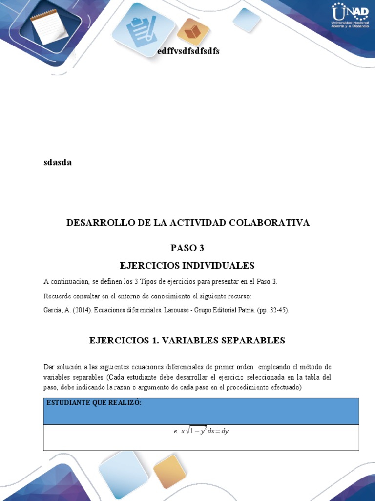 SDDSF | PDF | Ecuaciones | Integral