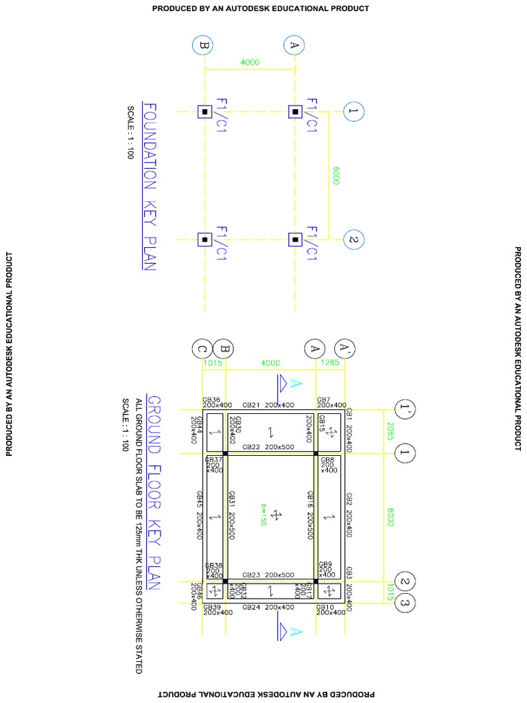 Ground Floor Key Plan Example | PDF