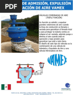 Eliminadora de Aire E22 Apegada A Las Normas Ansi - Awwa C Válvula de Admisión y Expulsión de ...