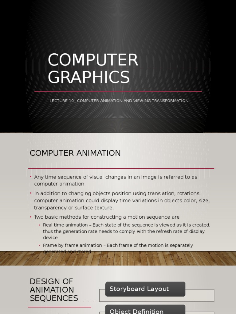 Computer Graphics - Animation | PDF | Animation | Computer Animation