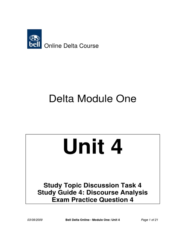 Unit 4. Discourse Analysis | PDF | Question | Communication