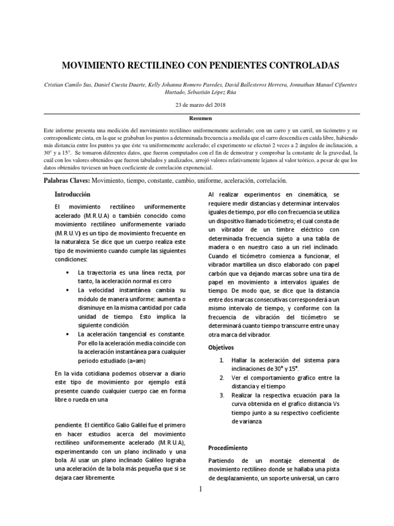 5 Ticometro | PDF | Aceleración | Espacio