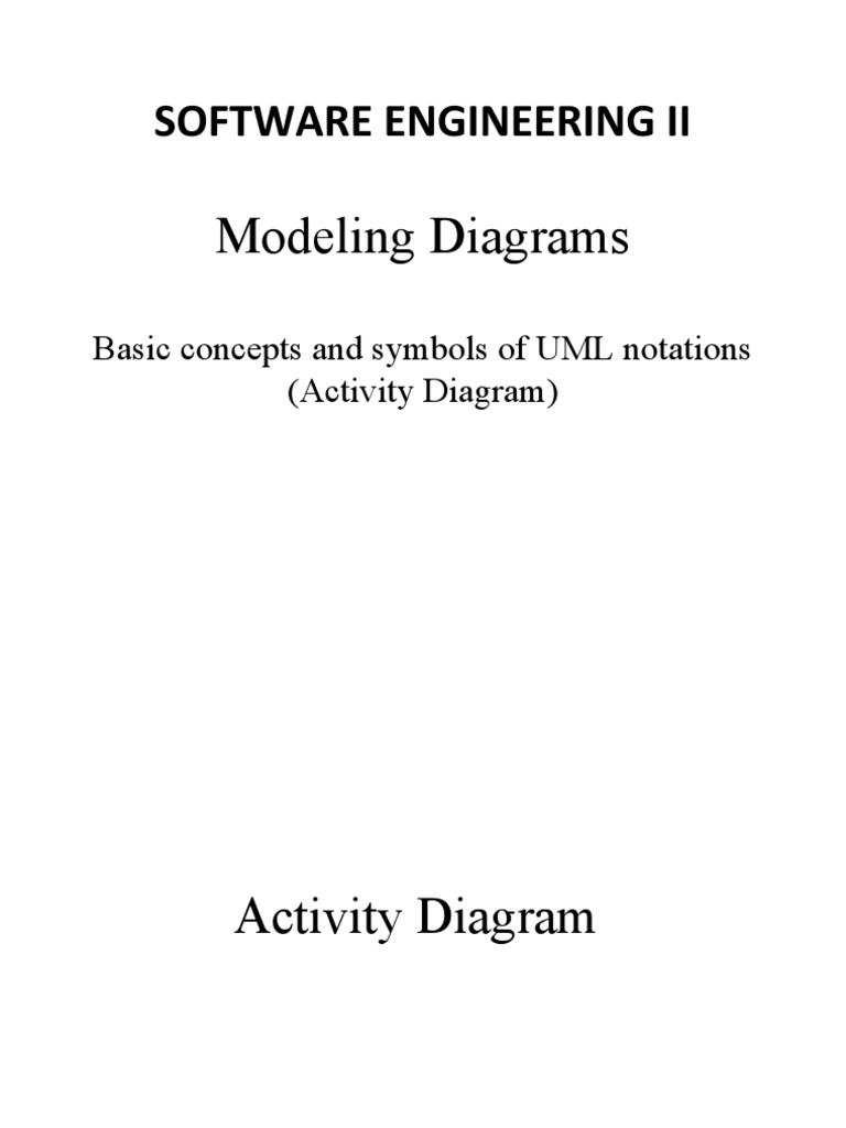Software Engineering Ii: Modeling Diagrams | PDF | Component Based Software Engineering | Class ...