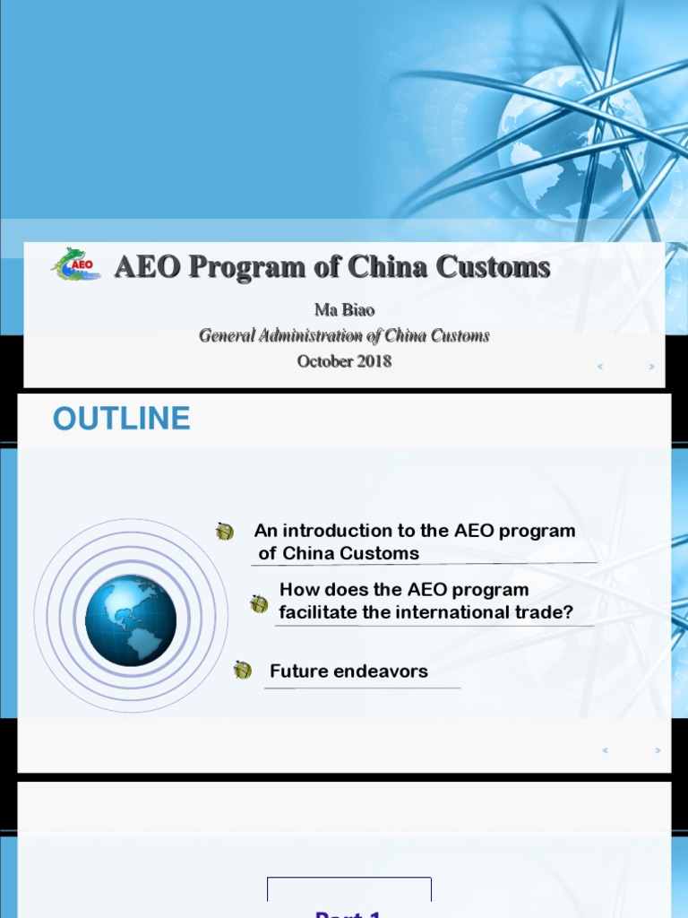 China Aeo Programme | PDF | Customs | Policy
