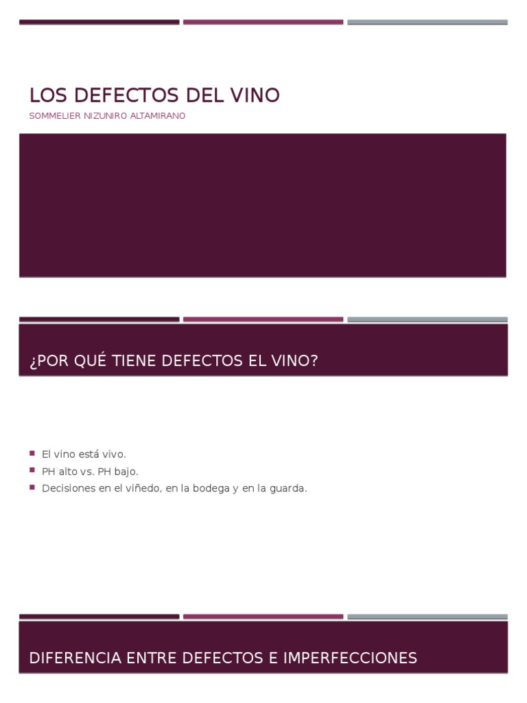 Los Defectos Del Vino | PDF