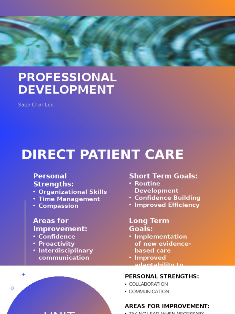 Nursing Professional Development Plan | PDF | Nursing | Health Care