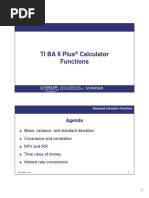 TI BA II Plus Calculator Guide | PDF