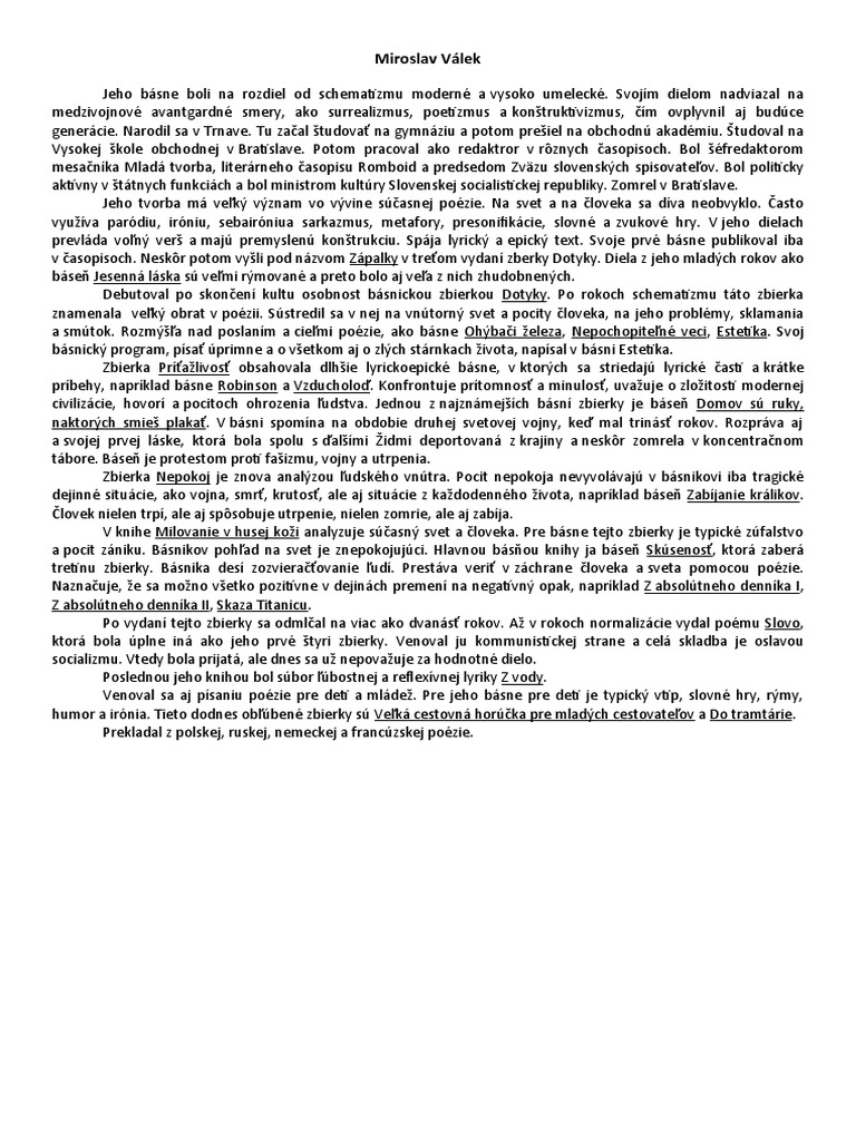 Miroslav Válek | PDF