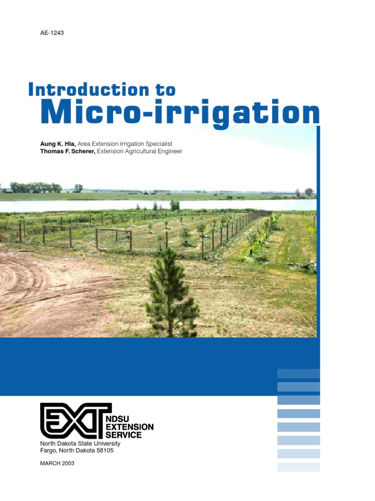 Introduction To Micro Irrigation | PDF | Irrigation | Landscape