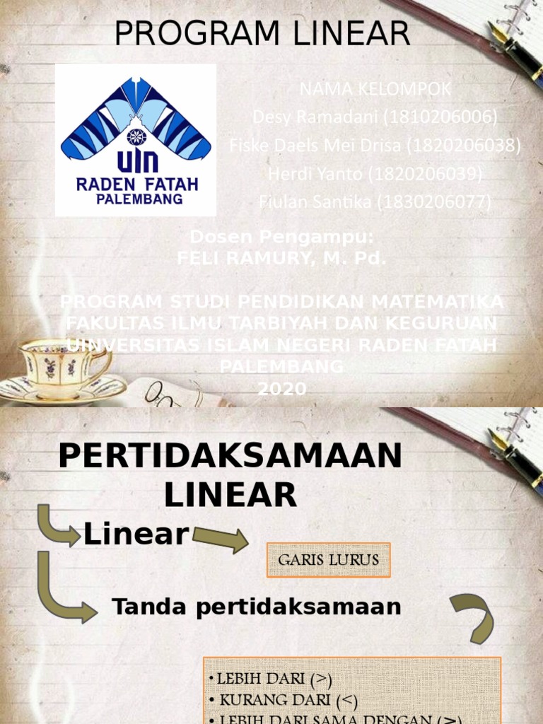 Program Linear | PDF