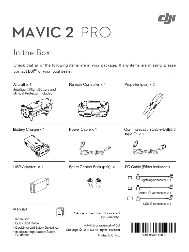 Mavic 2 Pro in The Box EN PDF | PDF