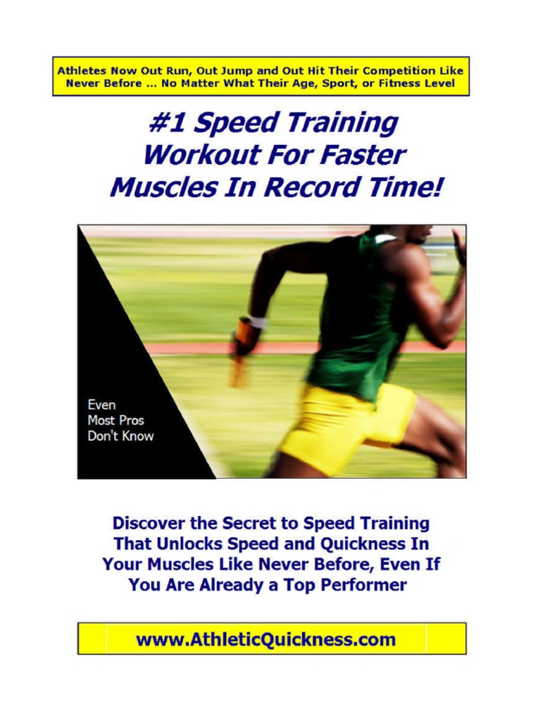 Best Kept Speed Secret | PDF | Weight Training | Strength Training