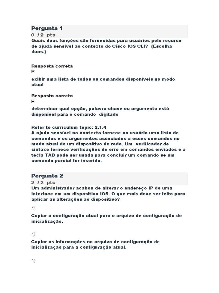 TESTE Capitulo 2 | PDF | Cápsula segura | Shell (informática)