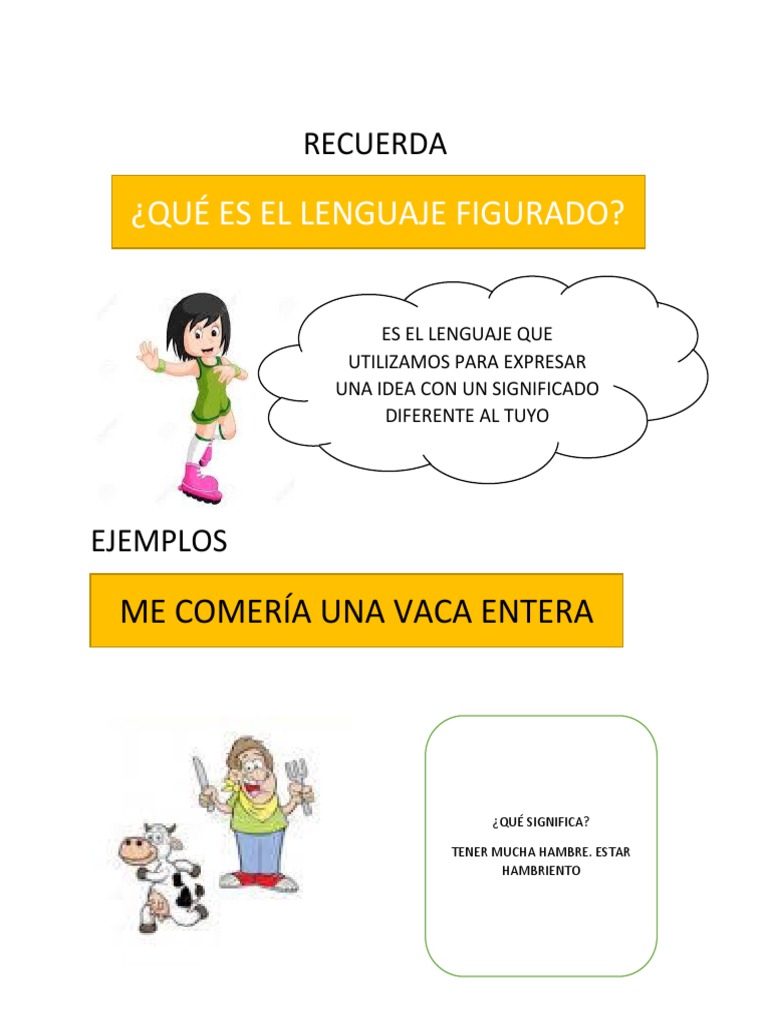 Significado del lenguaje figurado | PDF