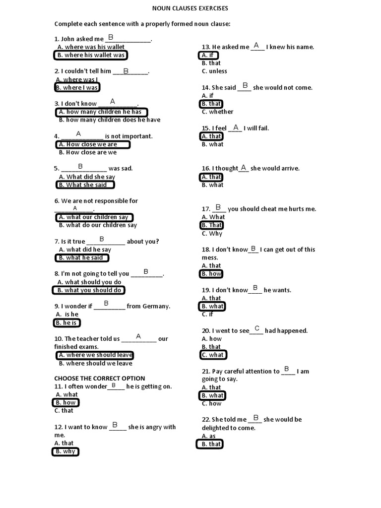 Choose The Correct Option | PDF | Syntax | Grammar