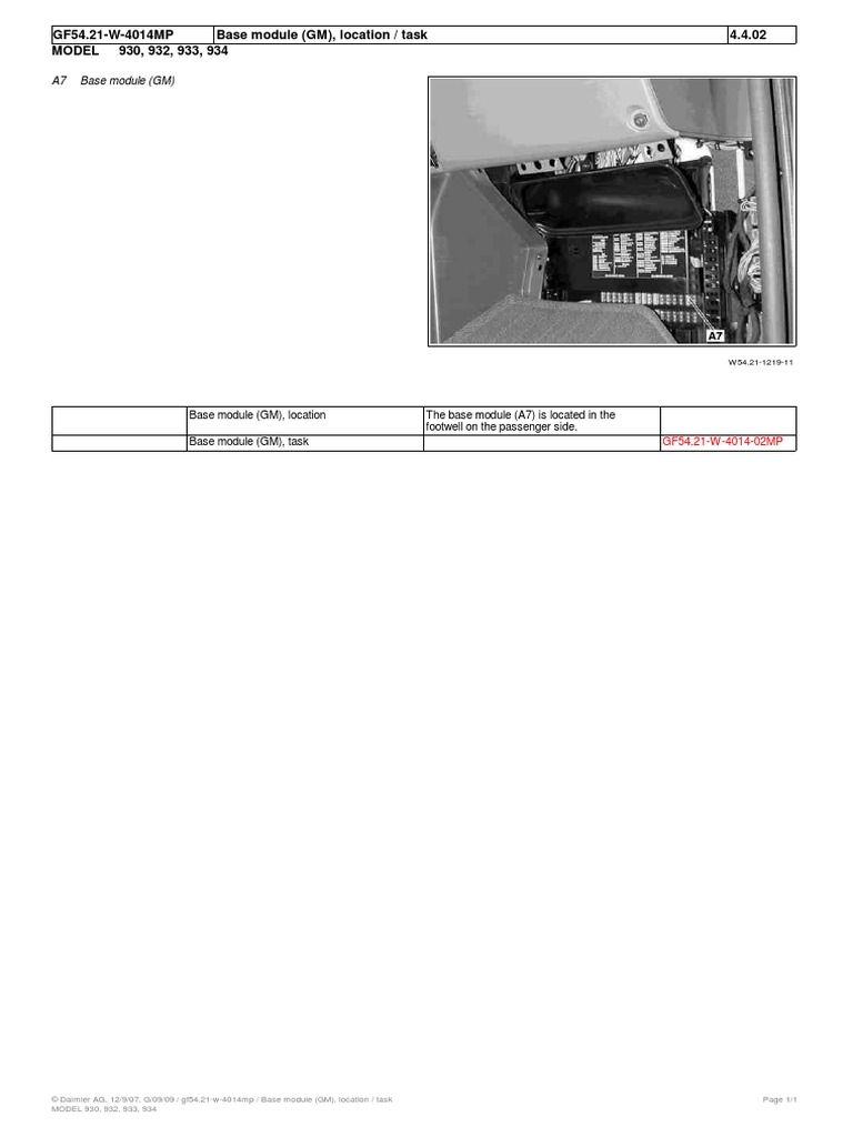 Base Module (GM), Location - Task | PDF