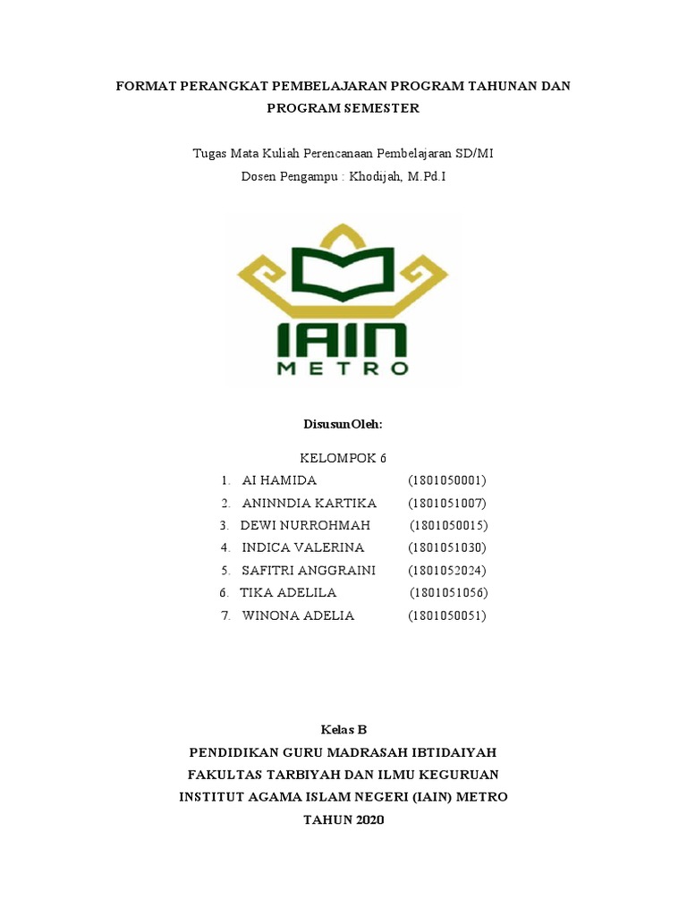 Penyusunan Prota dan Promes SD/MI | PDF