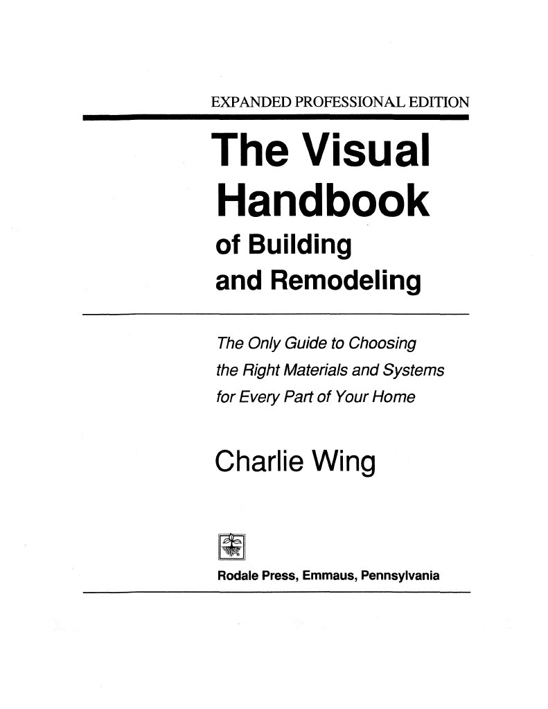 The Visual Handbook of Building and Remodeling | PDF