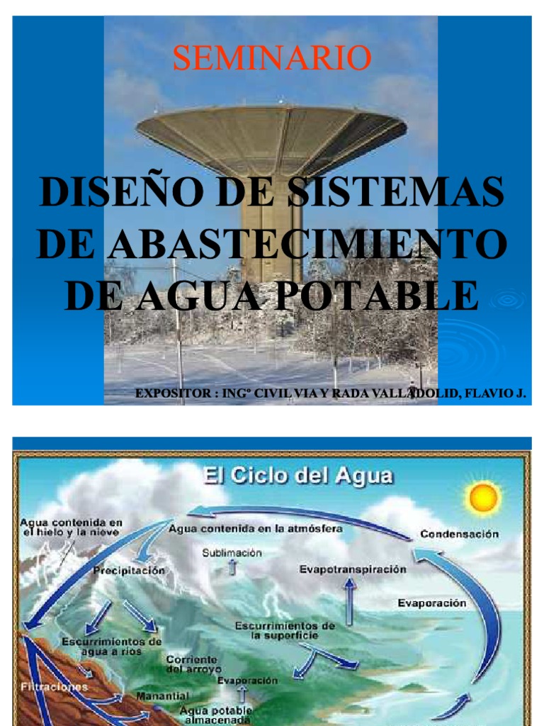 Diseño de Sistemas de Agua Potable | PDF | Agua dulce | Agua
