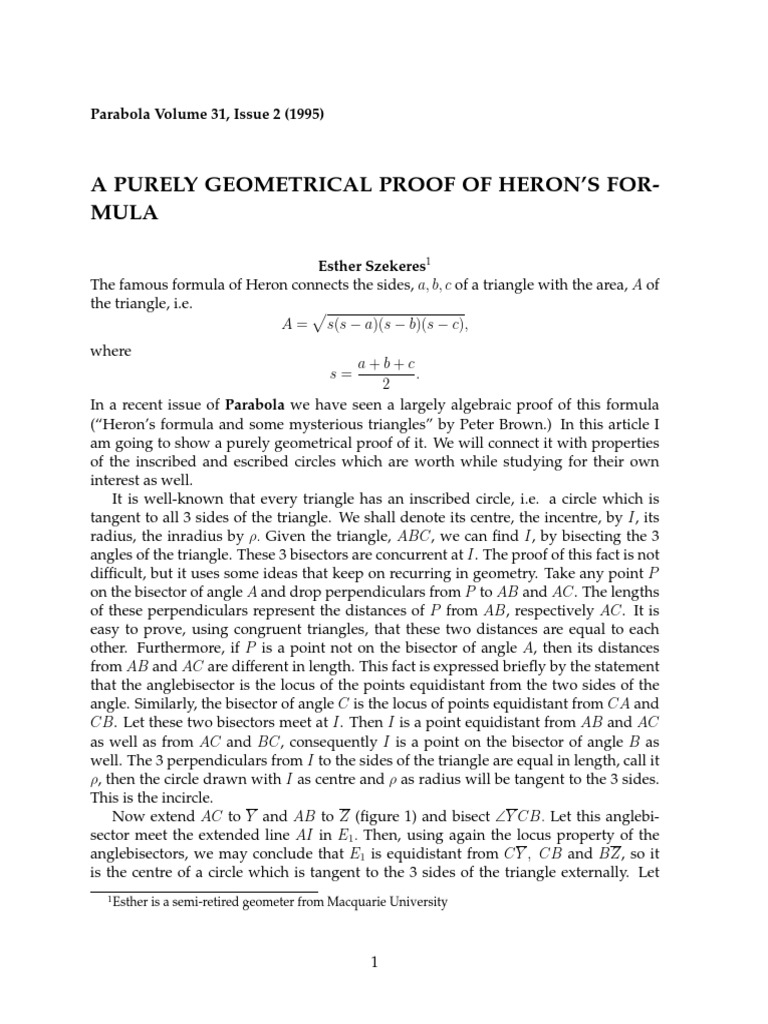 Vol31 No2 1 Pdf Pdf Triangle Elementary Mathematics