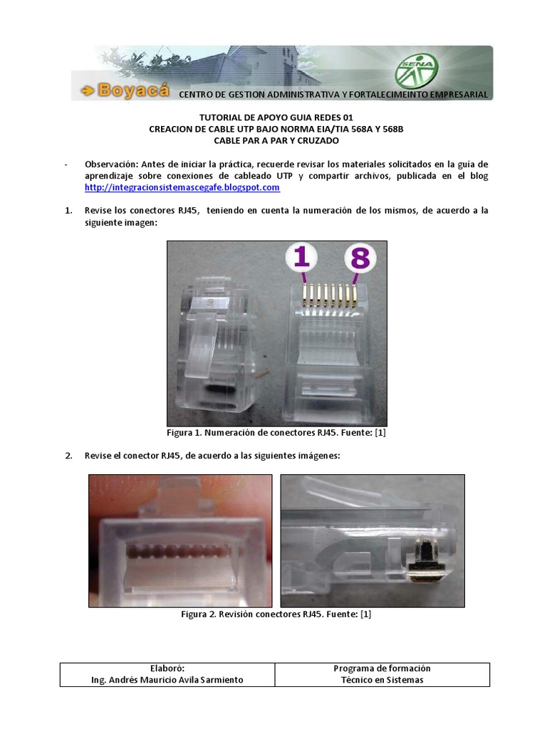 01 - Material-Creacion-Cableado-Utp | PDF | Redes | Informática y tecnología de la información