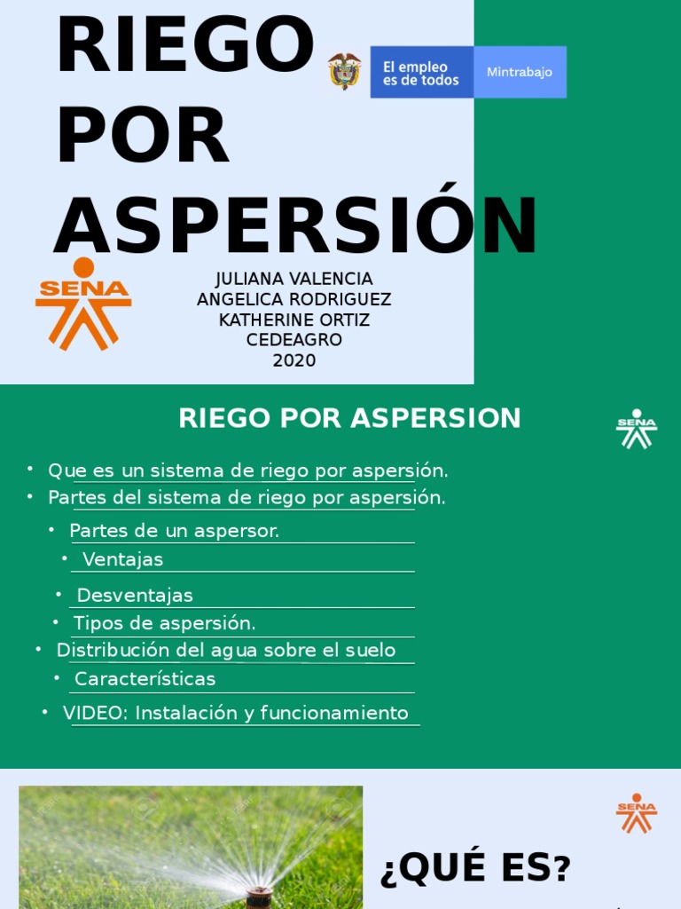 Aspersion Fin | PDF | Riego | Agua