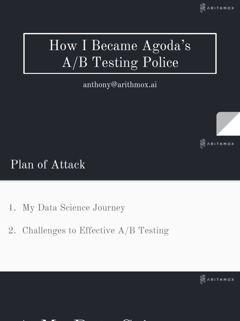 Anthony Khong - How I Became Agodas AB Testing Police | PDF ...