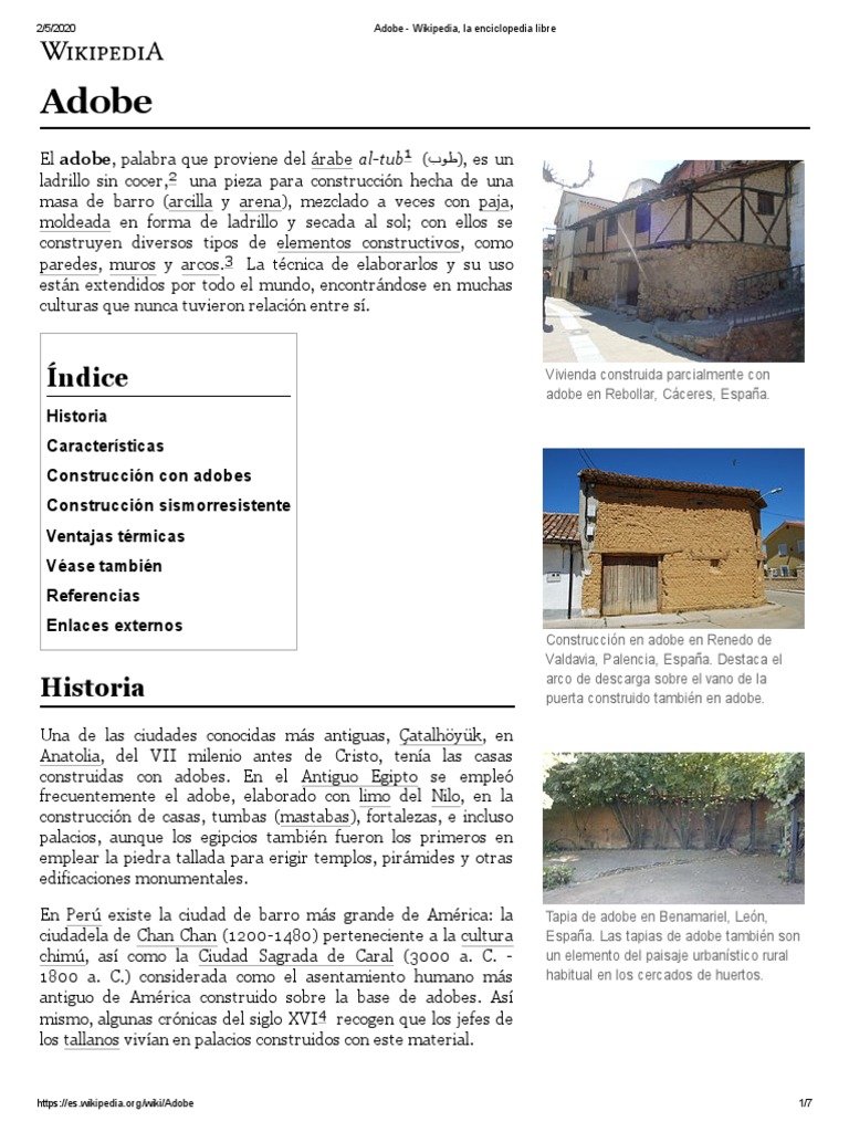 Construcción en Adobe: Historia y Uso | PDF | Construyendo tecnología ...