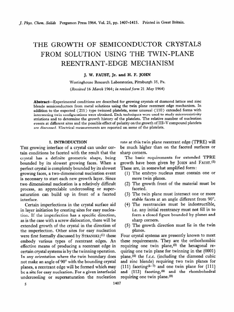 59 Faust 1964 Pdf Crystal Nucleation
