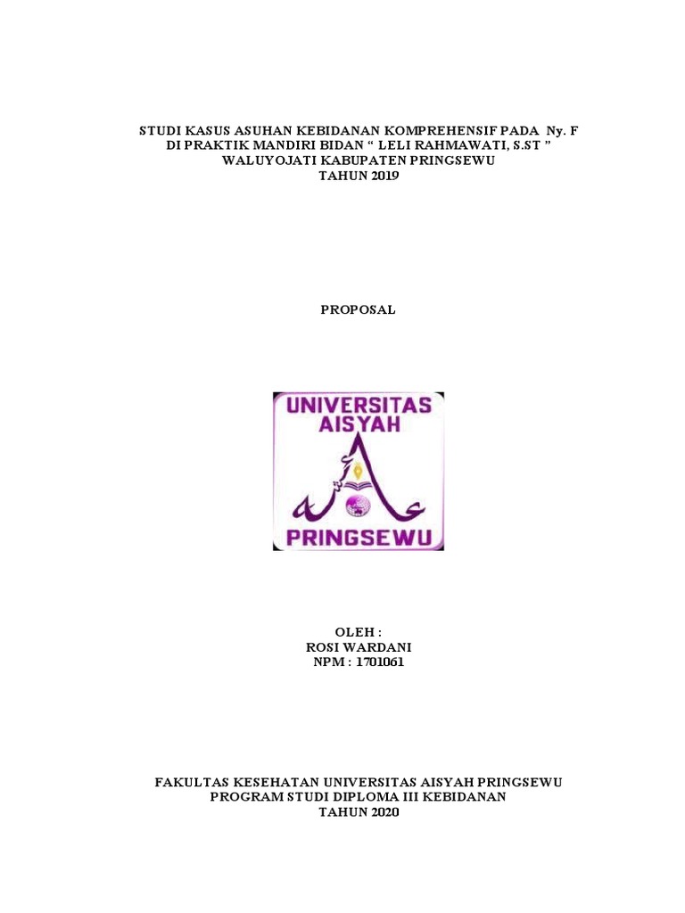 Proposal Lta Rosi Wardani | PDF | Ilmu Sosial