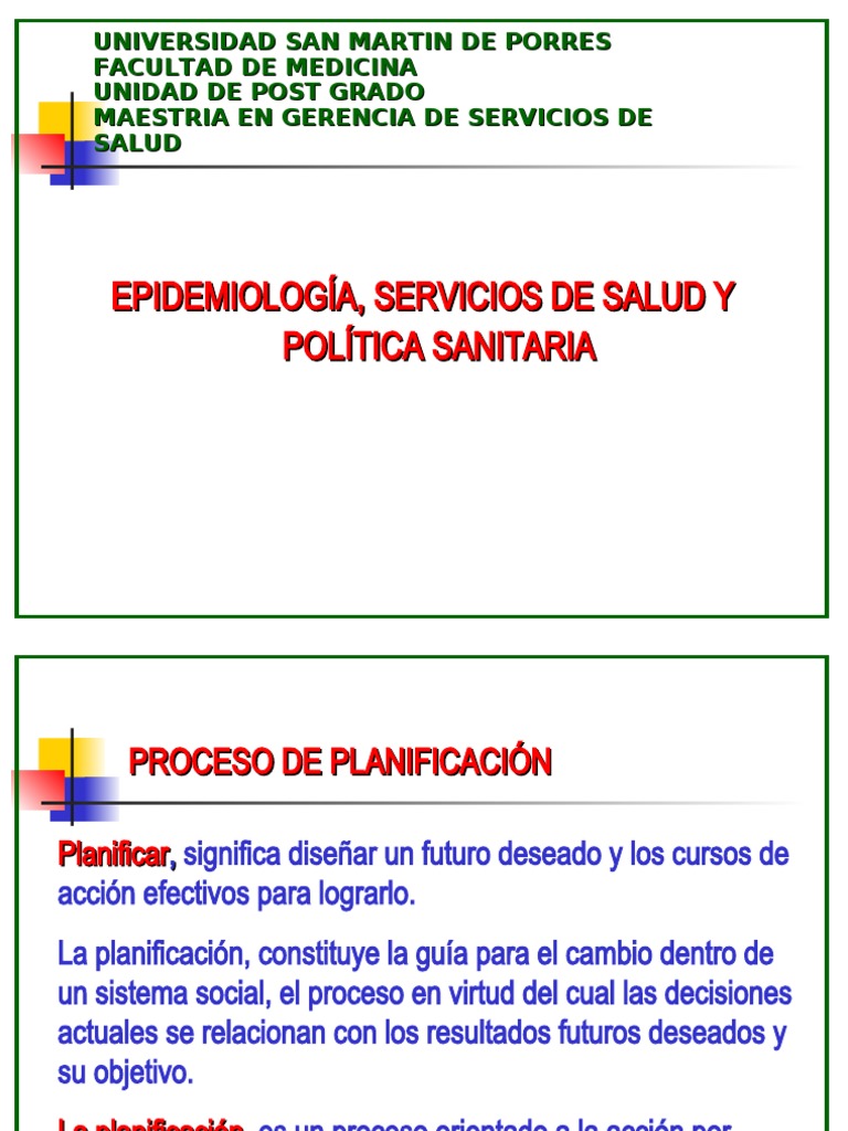 Epidemiología, Servicios de Salud y Política Sanitaria | PDF ...
