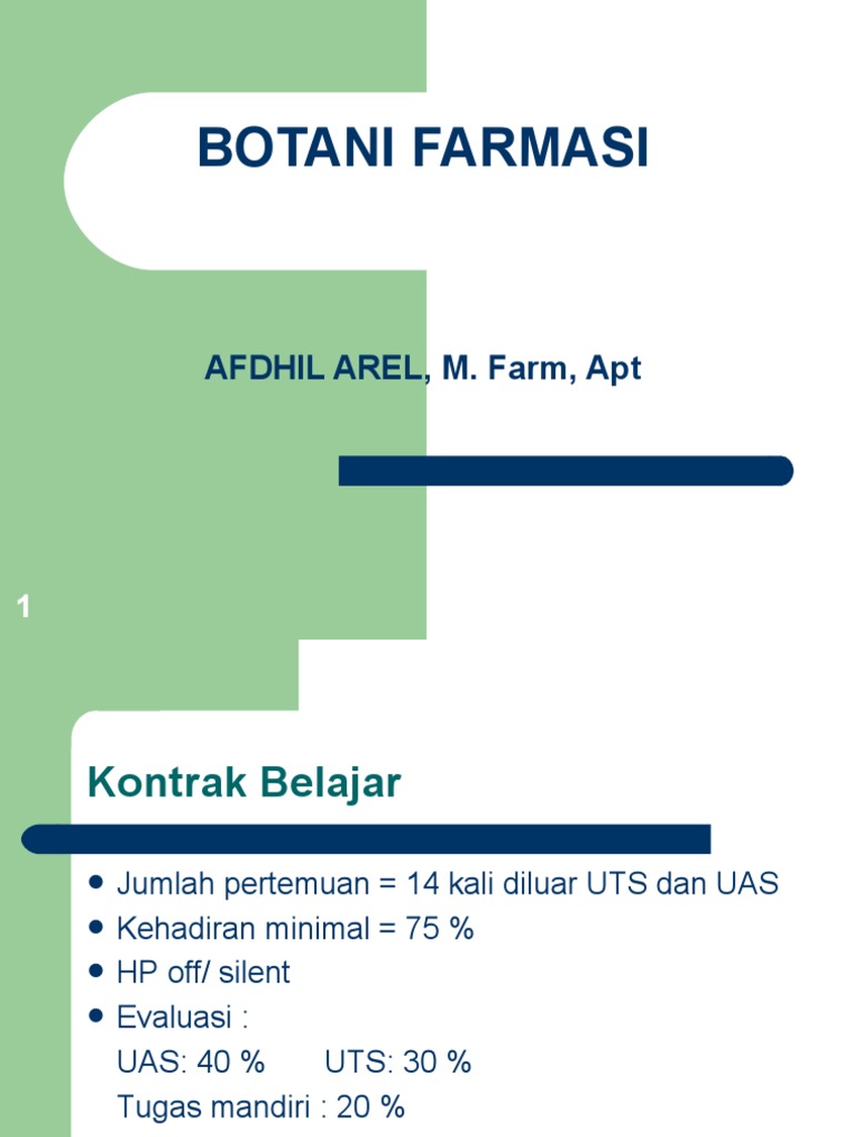 1 - Pengertian Dan Ruang Lingkup Botani, Morfologi, Dan Fisiologi ...