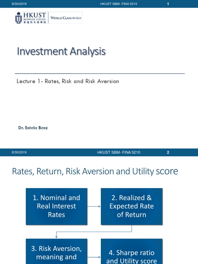 An Analysis of Investment Concepts Including Nominal and Real Interest ...