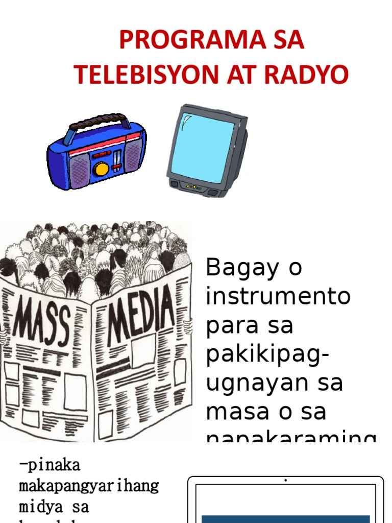 Programa Sa Radyo at Telebisyon | PDF