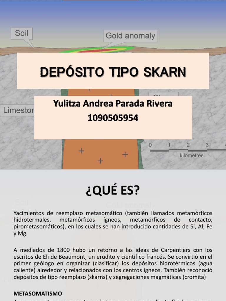 Depósito Tipo Skarn | PDF | Minerales | Roca (geología)