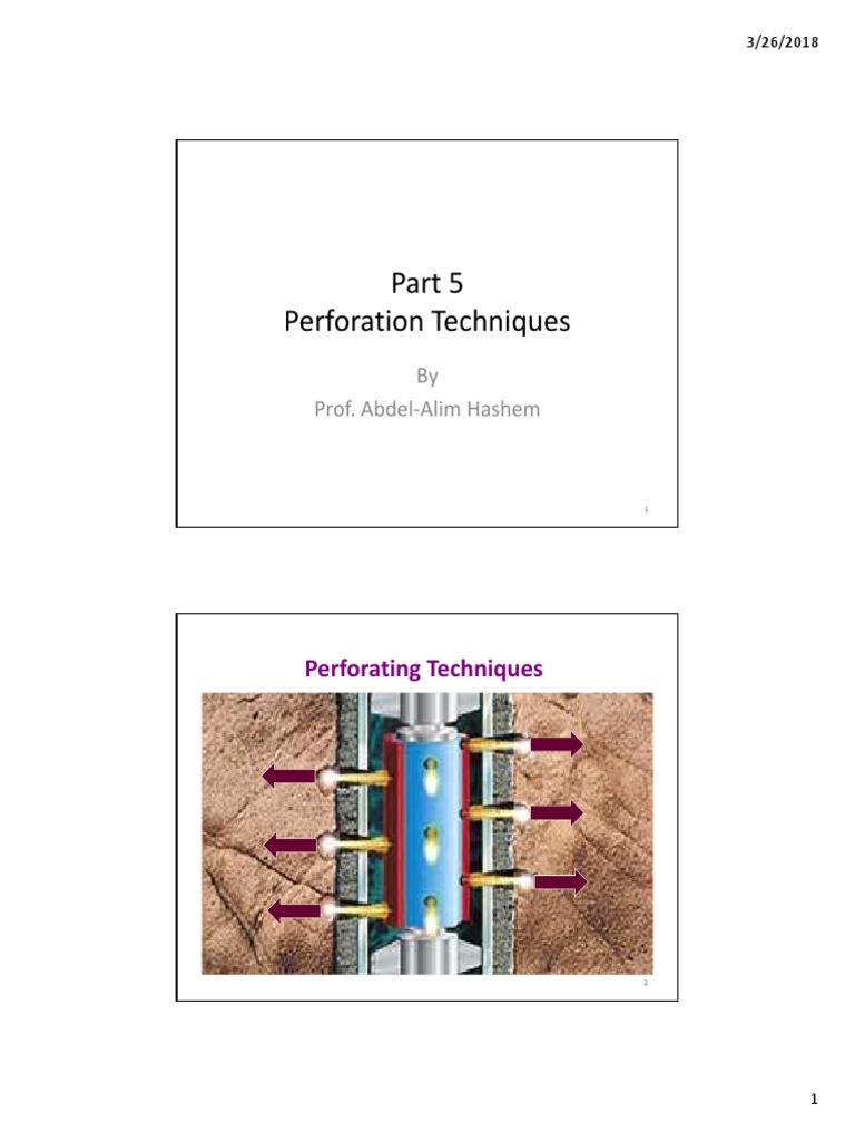Advanced Perforation Techniques Guide | PDF | Hydraulic Fracturing ...