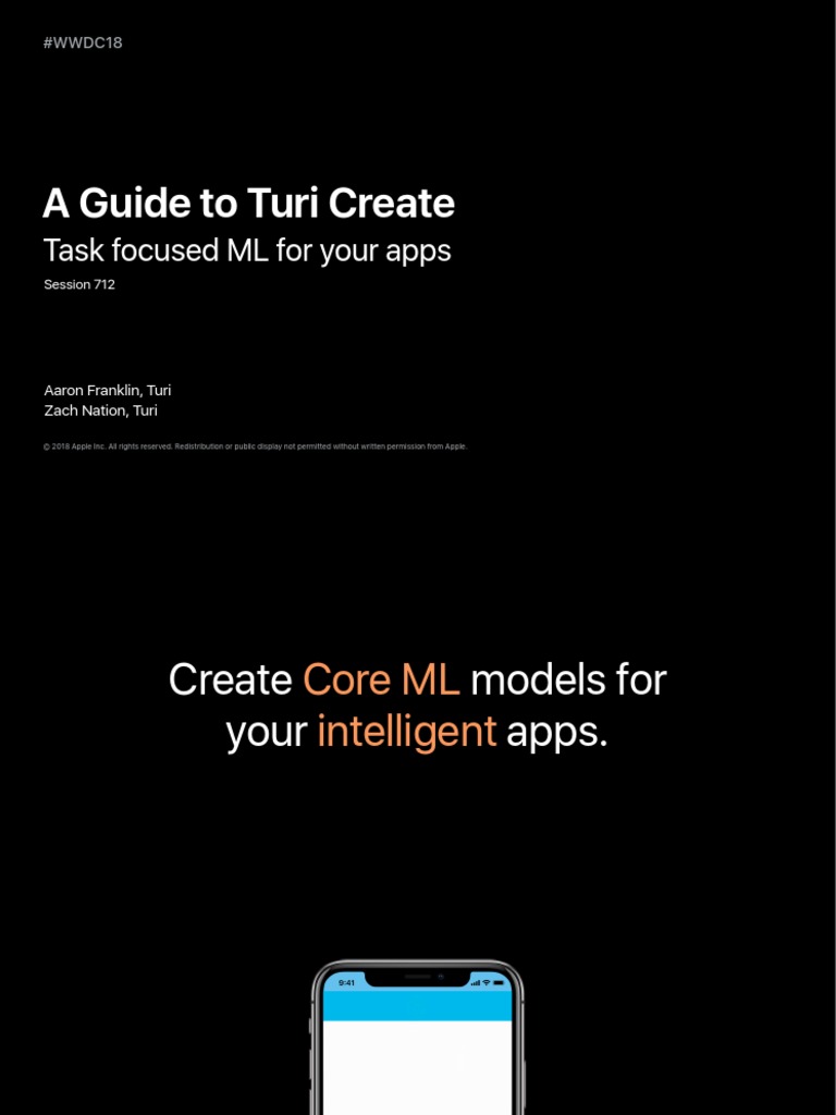 712 A Guide To Turi Create PDF | PDF | Statistical Classification ...