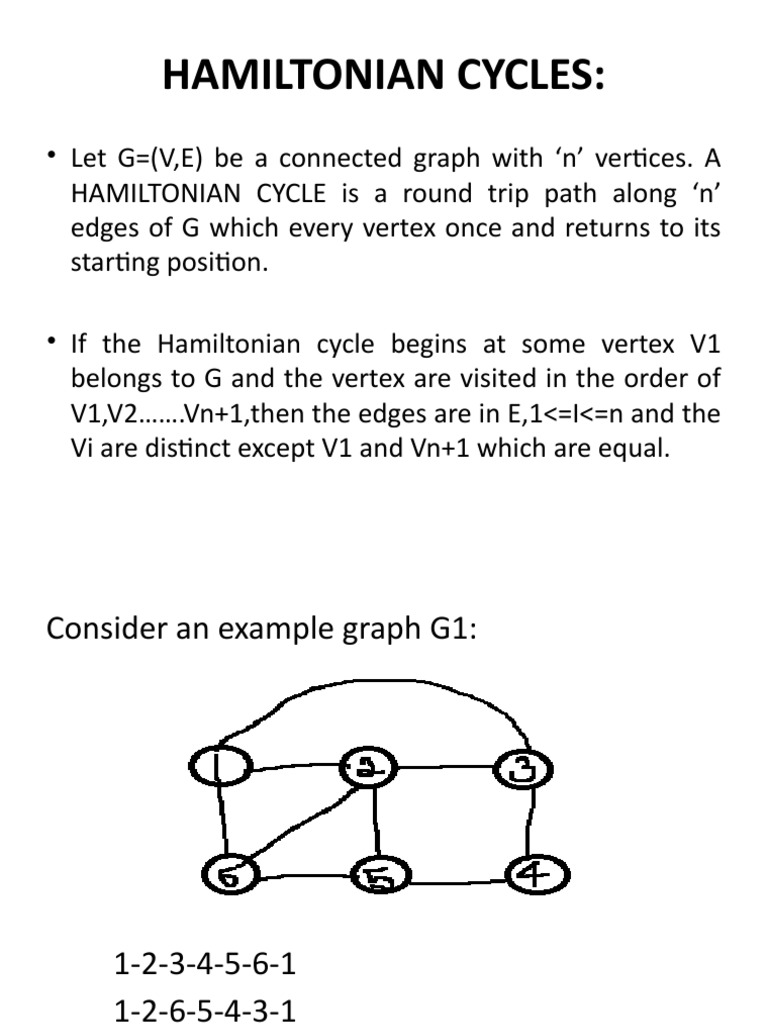 Hamilton Cycle | PDF | Vertex (Graph Theory) | Combinatorics