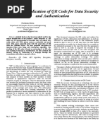QR Code Final Report | PDF | Qr Code | Encryption