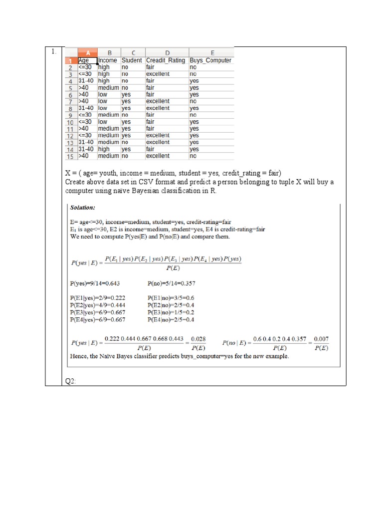 Lab 6 - Naive Bayesian Classification Exercises | PDF | Bayesian ...
