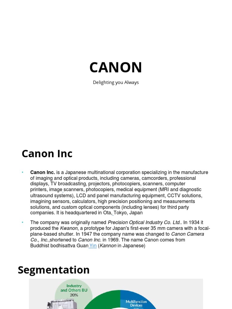 Canon PDF | PDF | Technology & Engineering