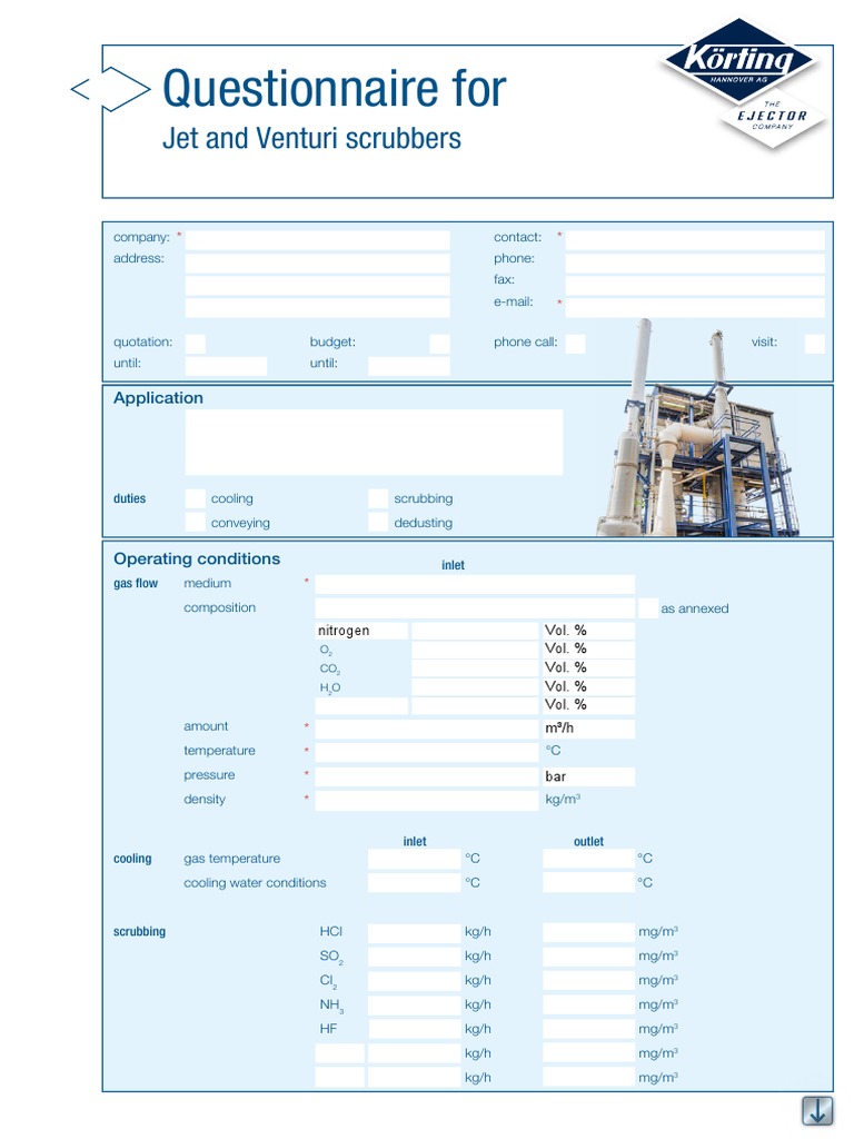 291-Questionnaire-Jet and Venturi scrubbers-EN-161202-ST | PDF | Phases ...