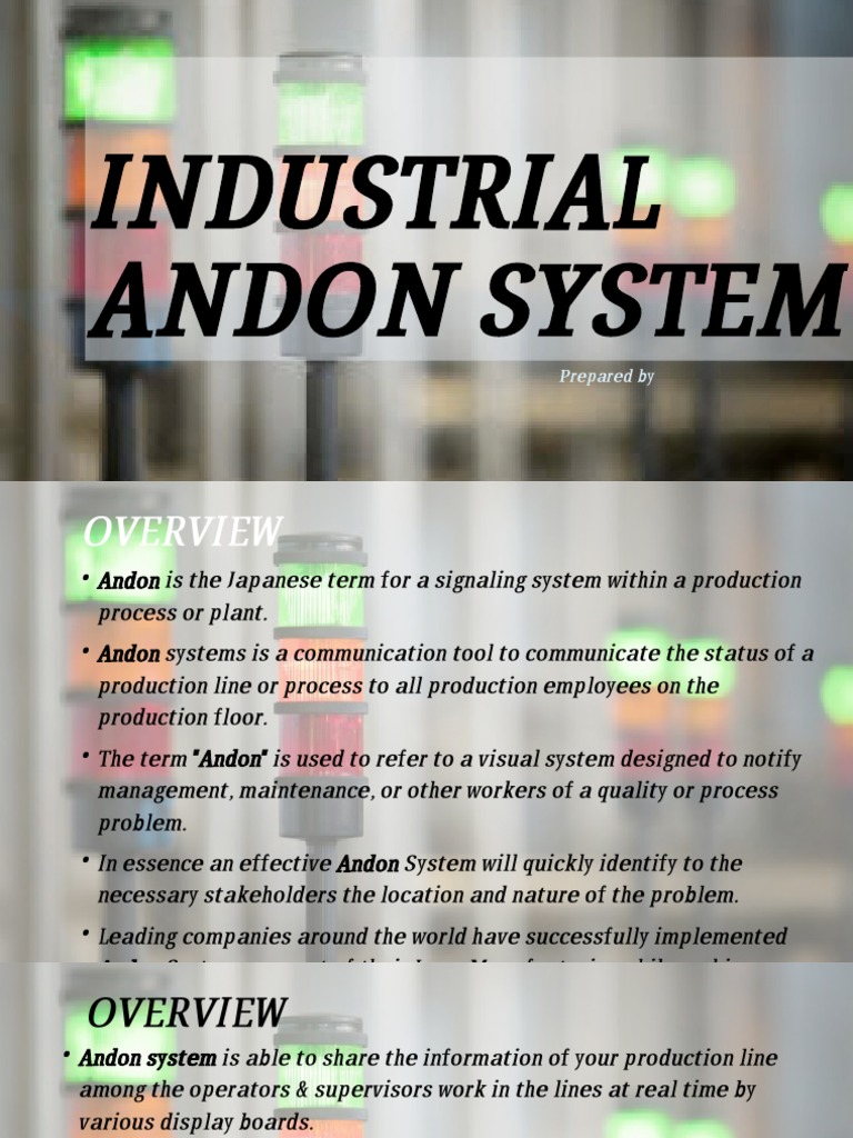 Next-Gen Andon System Overview | PDF | Application Software | Real Time ...
