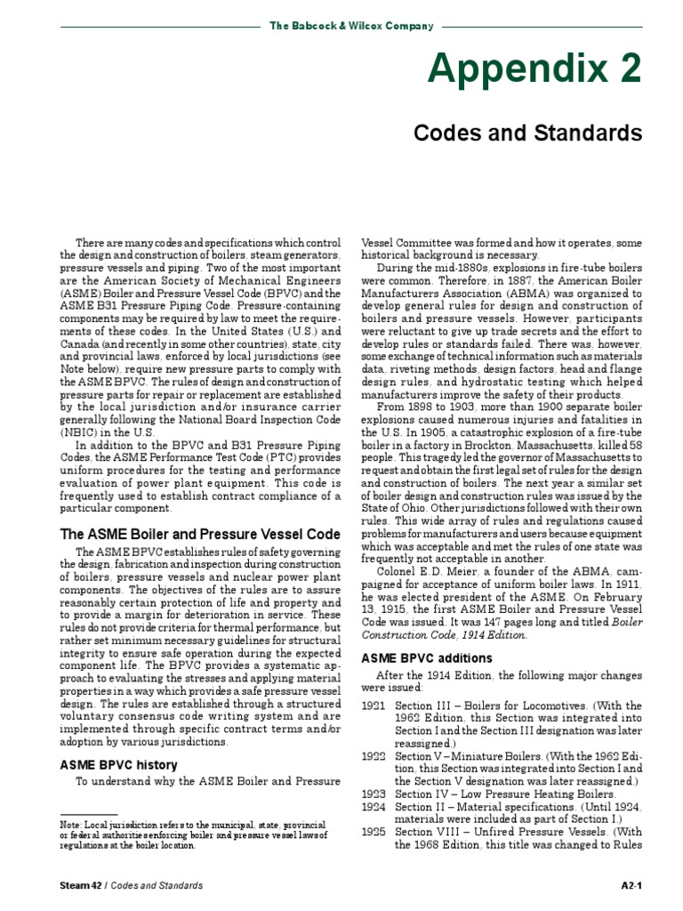 Appendix 2 Codes and Standards PDF | PDF | Strength Of Materials ...