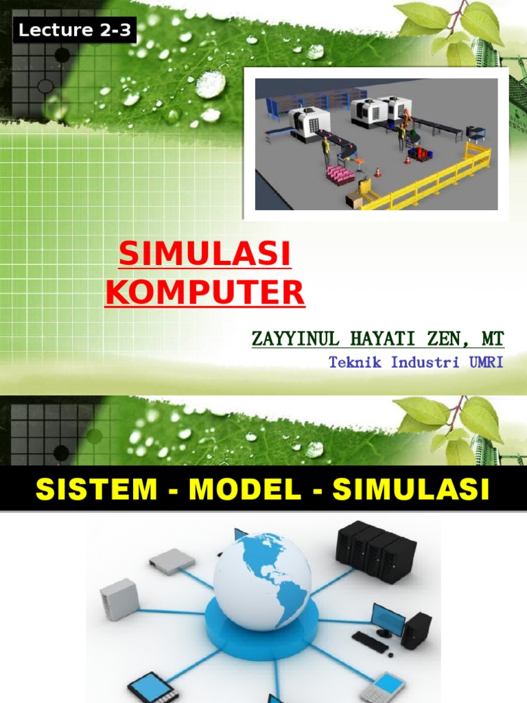 Simulasi Komputer - Lecture 2-3 - Sistem, Model, Simulasi | PDF