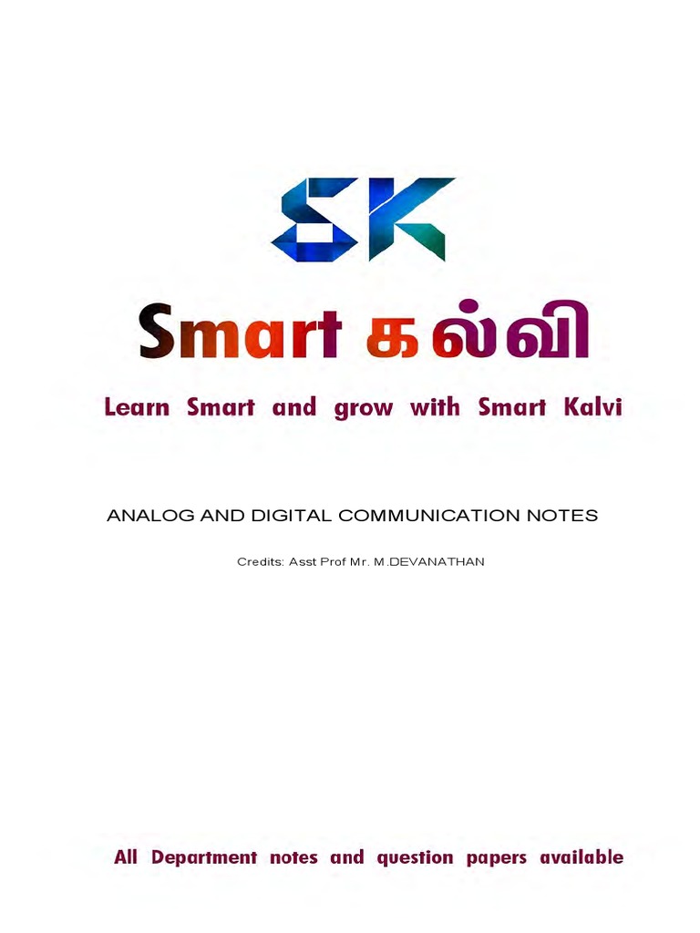 ADC Notes PDF | PDF | Frequency Modulation | Modulation