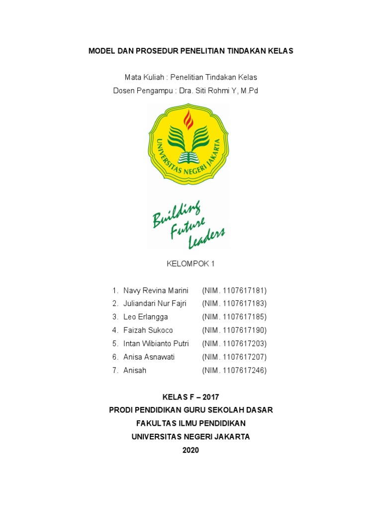 Makalah Kel 1 Model Dan Prosedur PTK | PDF | Karier & Perkembangan | Seni