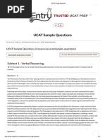 Free UCAT Questions | PDF