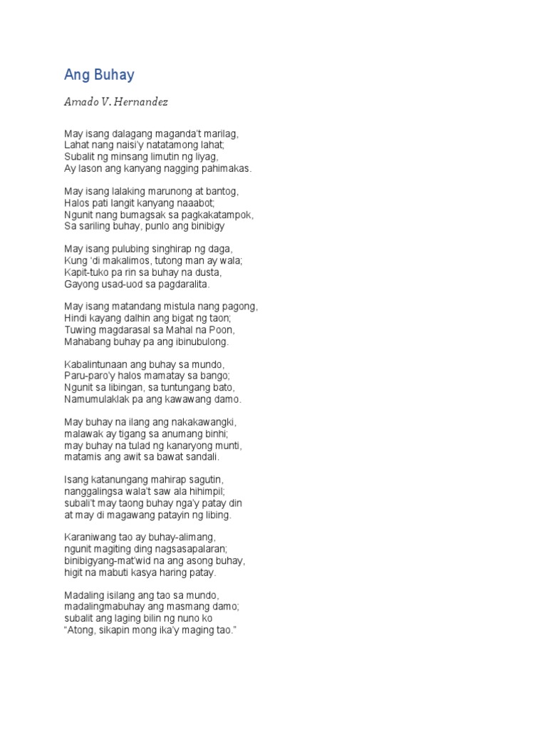 Ang Buhay | PDF