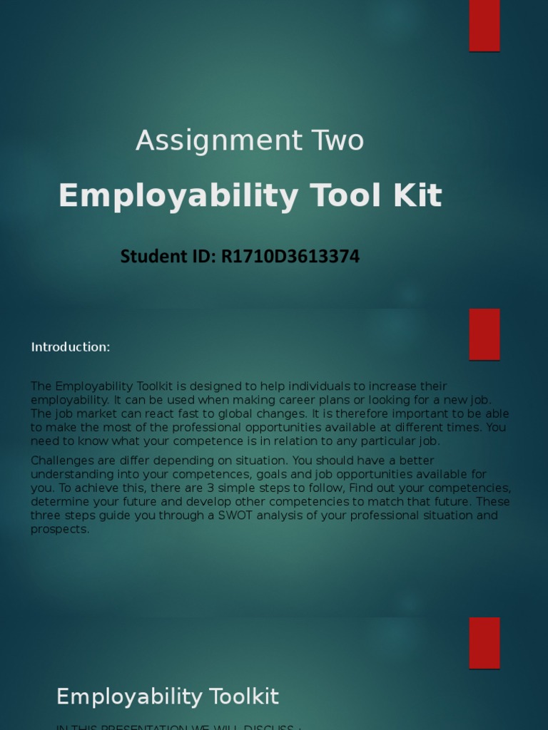 Employability Tool Kit | PDF | Competence (Human Resources) | Labour ...
